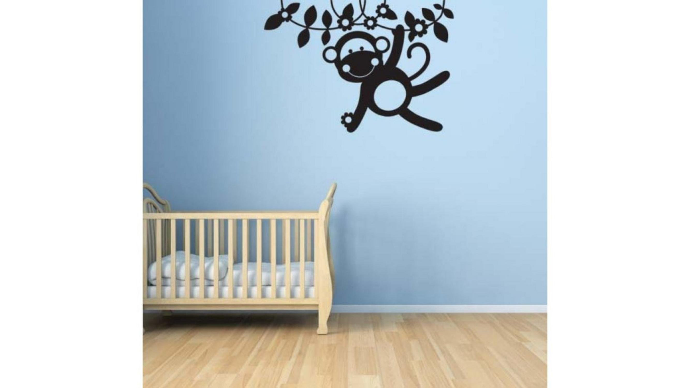 Trinx Monkey Nursery Decals Wall Stickers Wall Decals Nursery Baby Girl ...