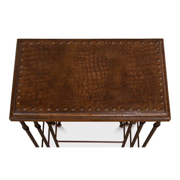 Sarreid Ltd Croc Rectangular End Table & Reviews | Perigold