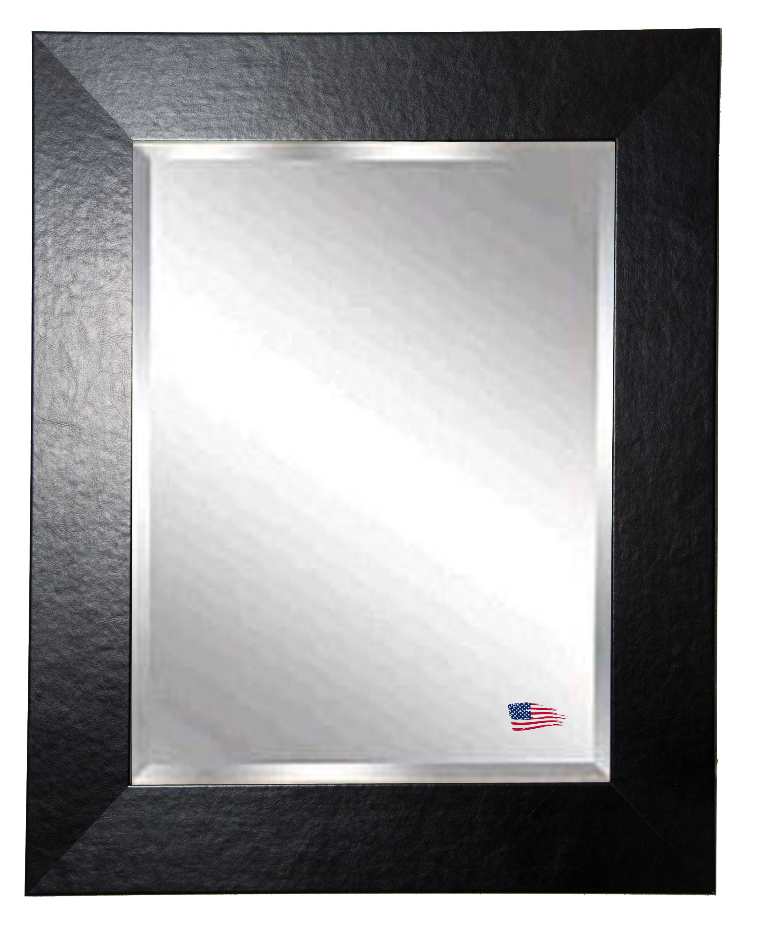 Latitude Run® Rectangle Leather Wall Mirror & Reviews | Wayfair