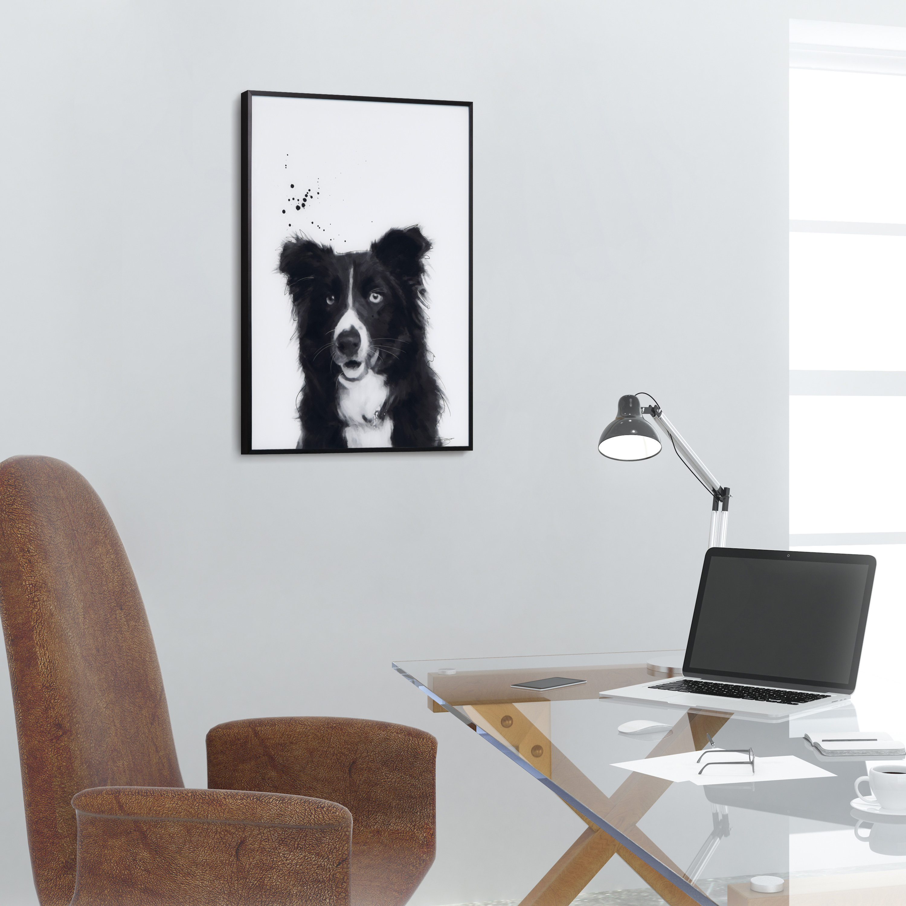 Red Barrel Studio® Border Collie by Jodi P. - Picture Frame Graphic Art ...