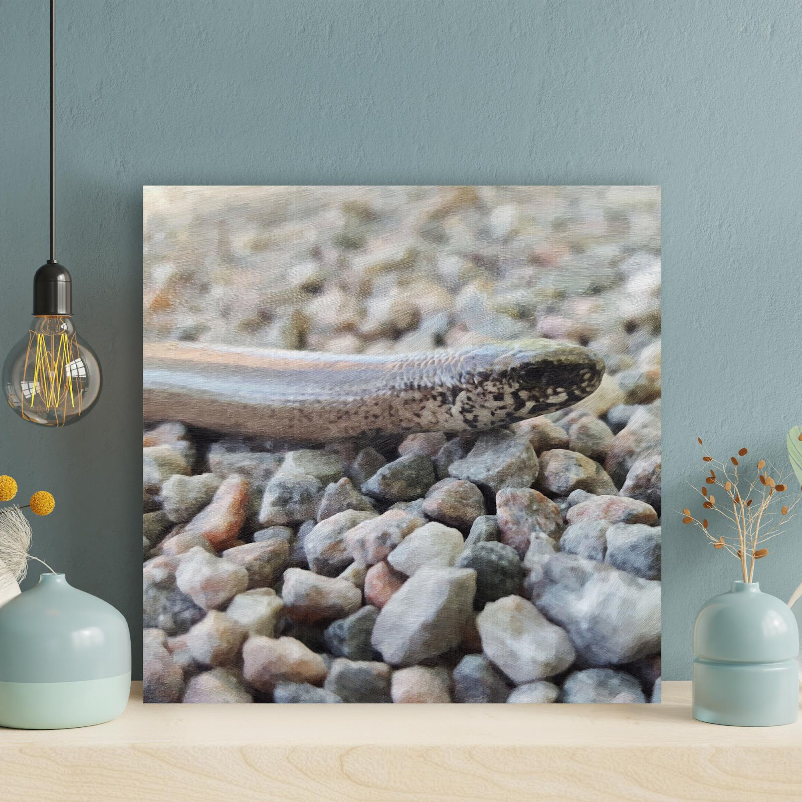 Latitude Run® A Rock Crawling Over Rocks - Wrapped Canvas Painting ...