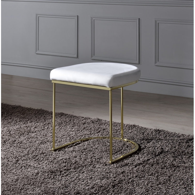 Everly Quinn Harshad 19.29'' Tall Plastic Vanity Stool & Reviews | Wayfair