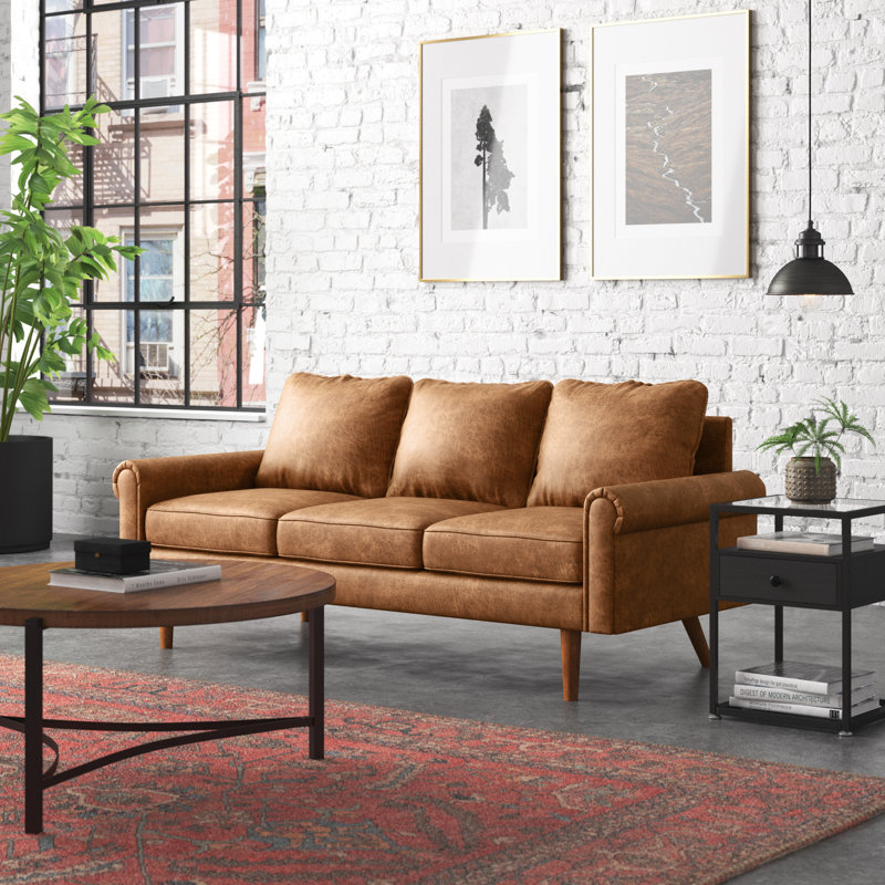 Steelside™ Ainsley 73.6'' Rolled Arm Sofa & Reviews | Wayfair