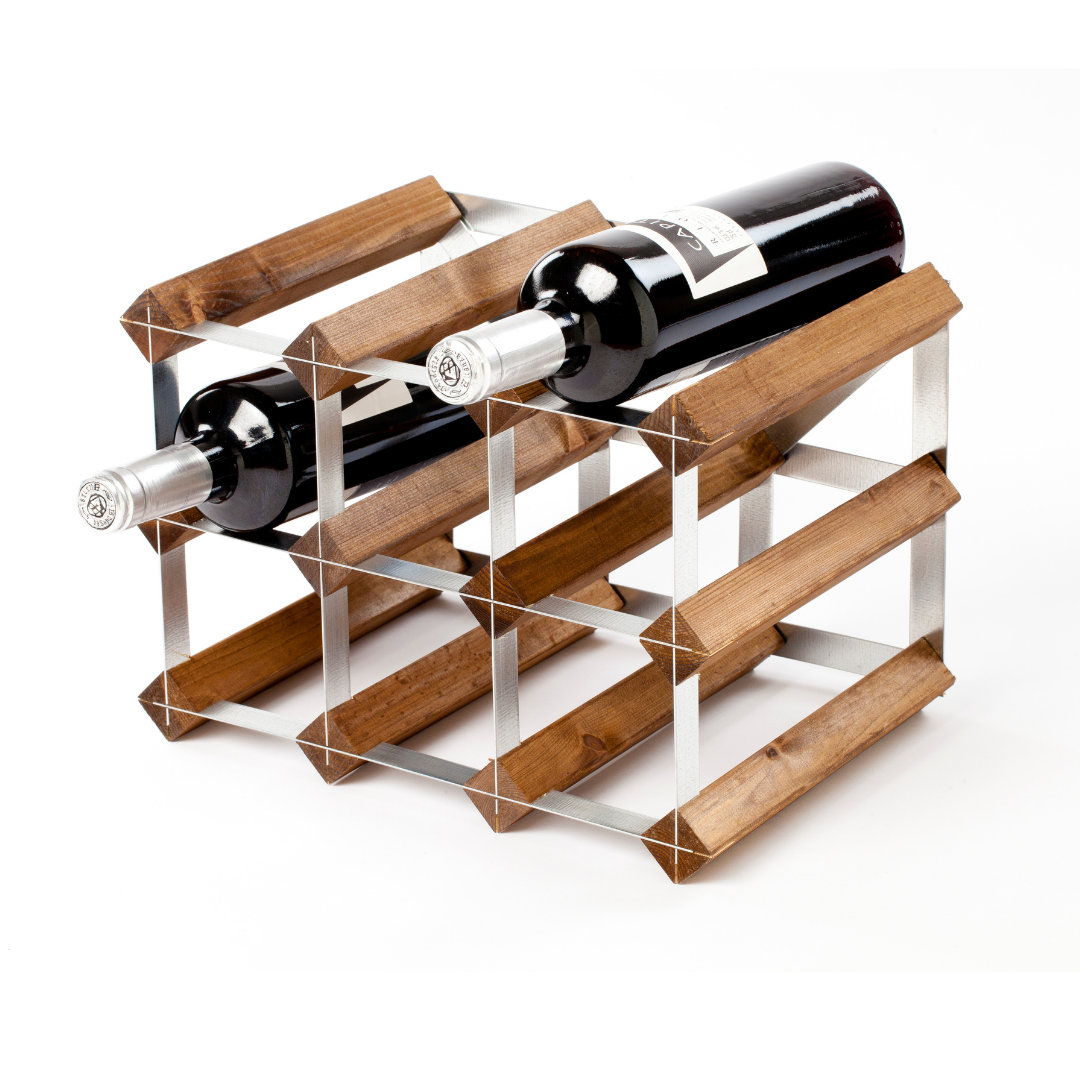 The Traditional Winerack Company Ltd 9 Bottle Solid Wood Wine Bottle ...