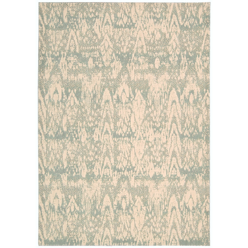 Bungalow Rose Huntingtown Power Loom Viscose Seafoam Rug | Wayfair