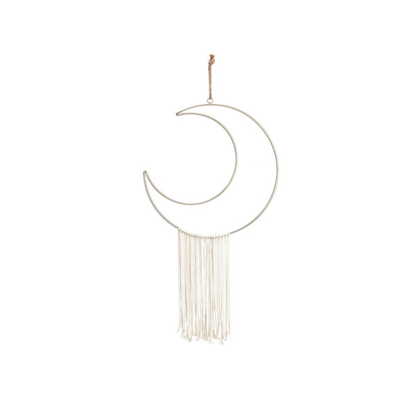 Dakota Fields Crescent Moon Metal Wall Decor With Fringe-large ...