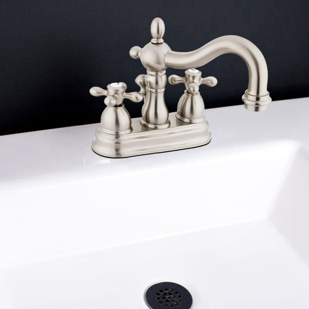 Frifoho Centerset Faucet 2-handle Bathroom Faucet with Drain Assembly ...