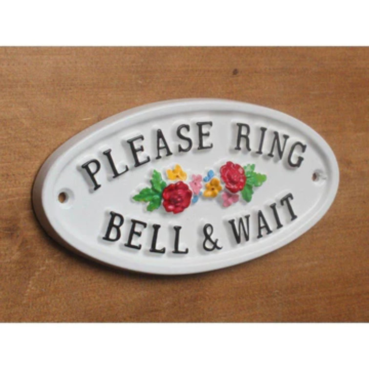 Maturi Please Ring Bell and Wait Sign | Wayfair.co.uk
