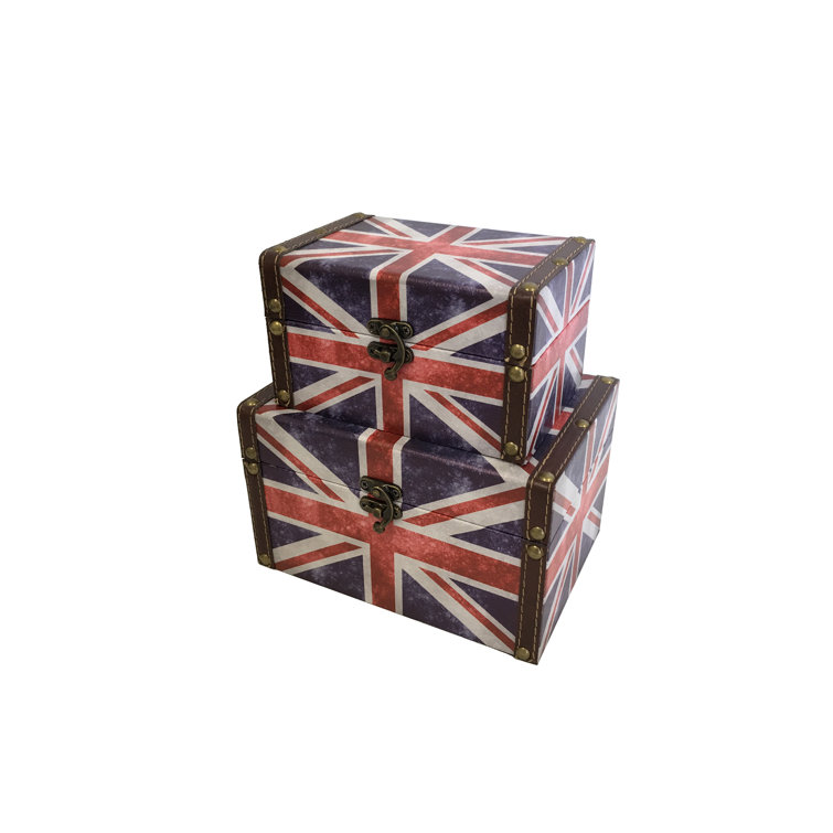 17 Stories British Nested Wood 2 Piece Box Set & Reviews | Wayfair