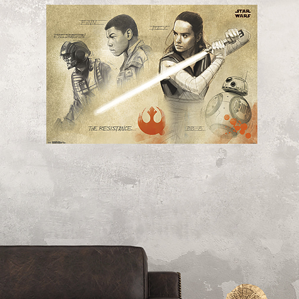 Trends International The Last Jedi - Resistance Paper Print | Wayfair