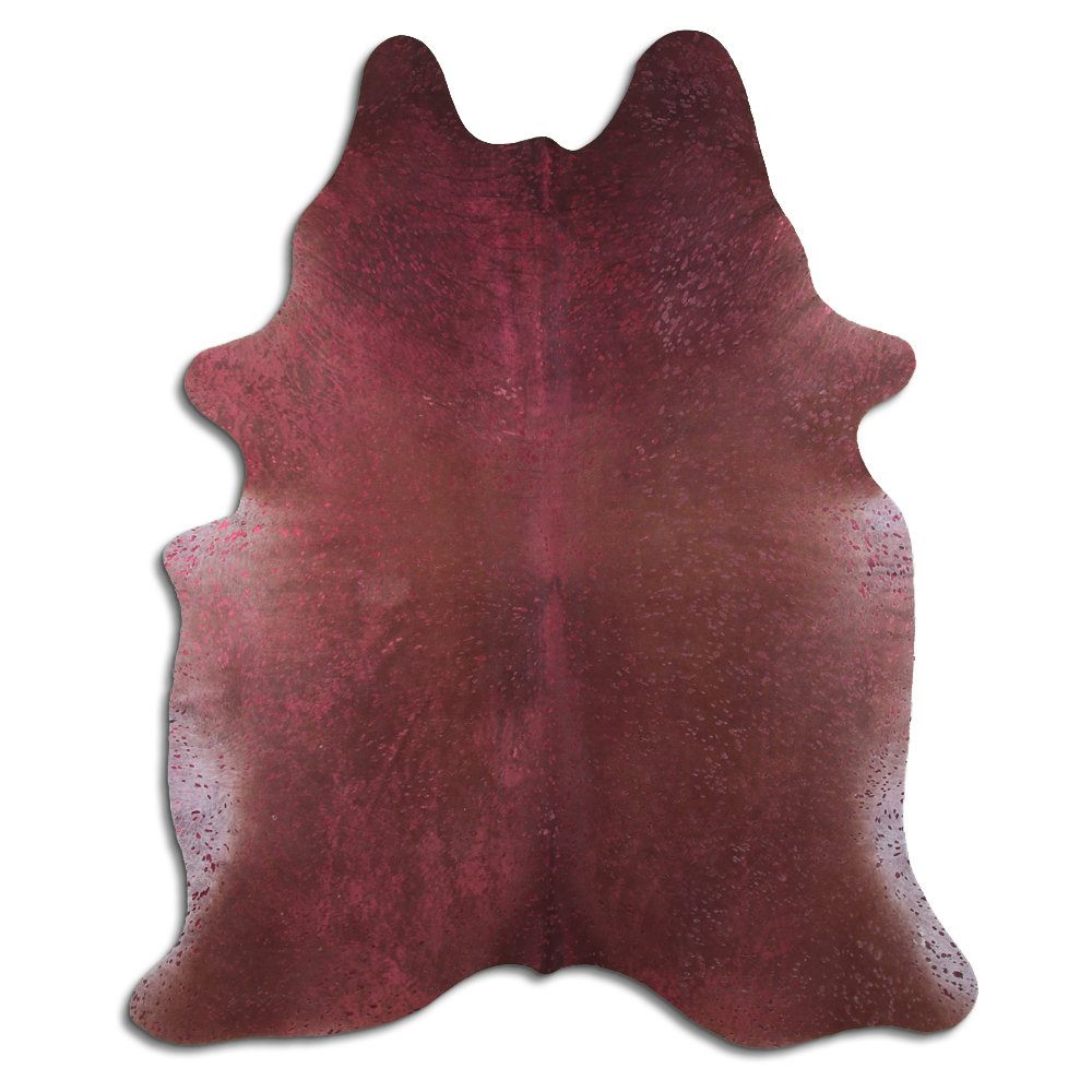Foundry Select Mahdi Handmade Cowhide Brown Rug | Wayfair