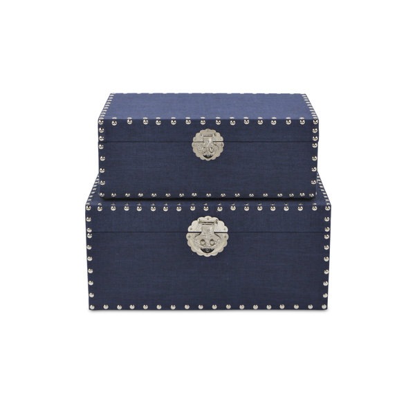 Navy-blue-book-box | Wayfair