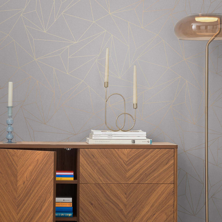Mercer41 Aimey Geometric Wallpaper | Wayfair