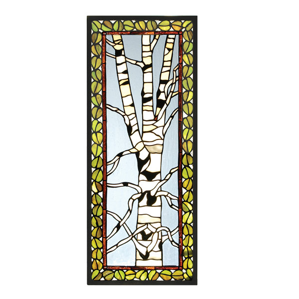 Meyda Tiffany Birch Tree in Winter Window Panel - Wayfair Canada