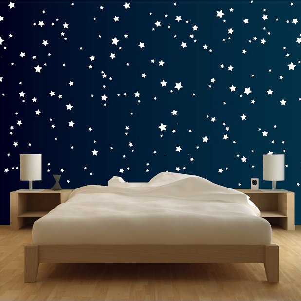The Decal Guru Starry Night Wall Decal | Wayfair
