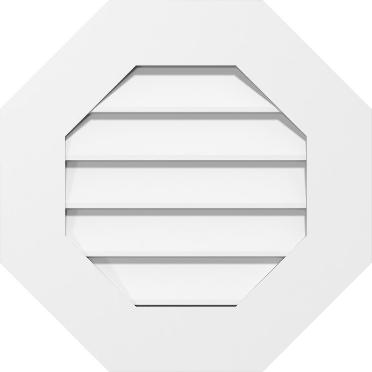 Ekena Millwork Octagonal Surface Mount: Non-Functional, Standard Frame ...