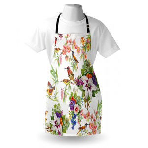 East Urban Home Floral Apron | Wayfair