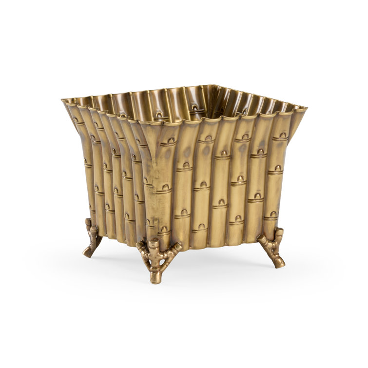 Wildwood Square Bamboo Cachepot | Perigold