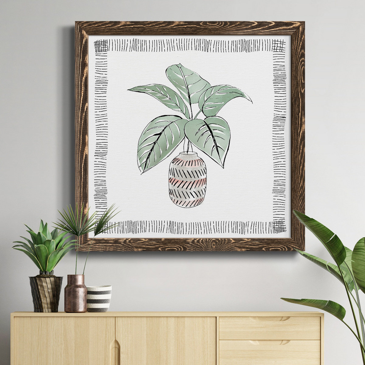 Rosalind Wheeler My English Garden - Picture Frame Painting on Canvas ...