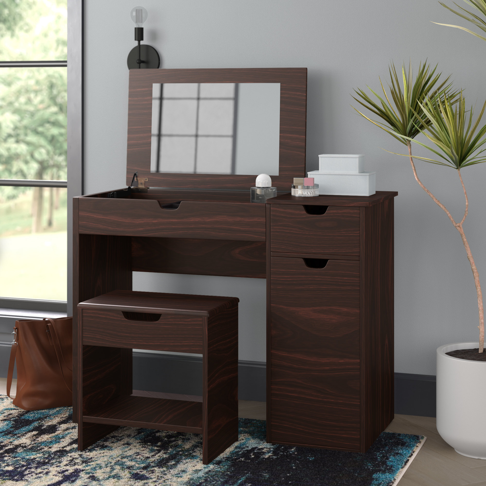 Ebern Designs Smariti Vanity & Reviews | Wayfair