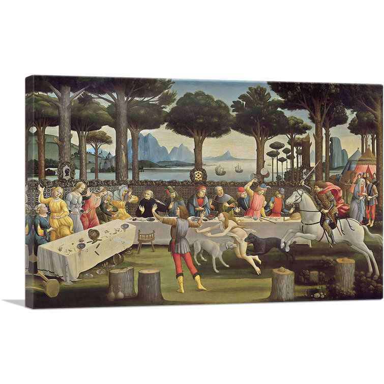 ARTCANVAS The Story Of Nastagio Degli Onesti III 1483 by Sandro ...