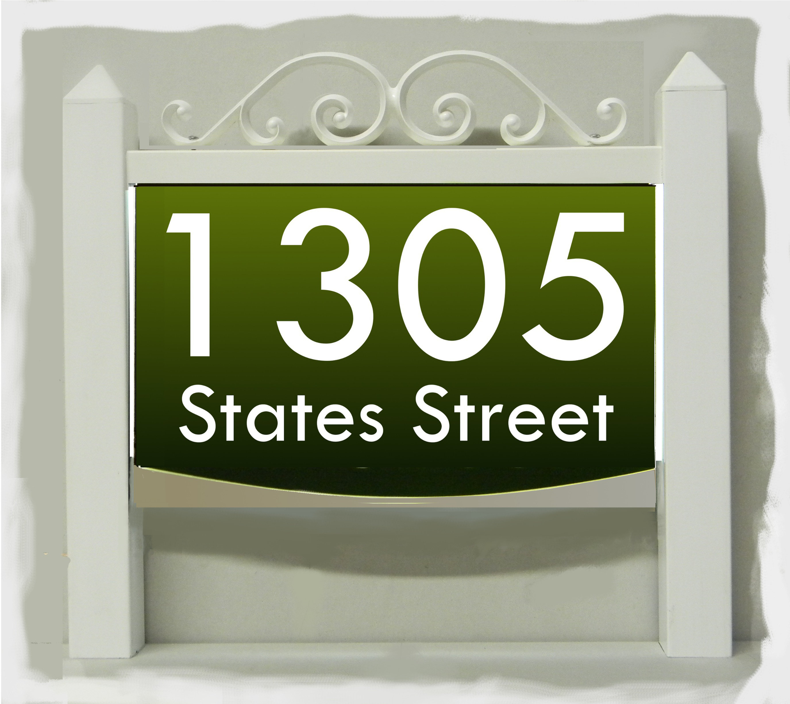 EZStreetSigns Traditional LED address sign with plug in transformer ...