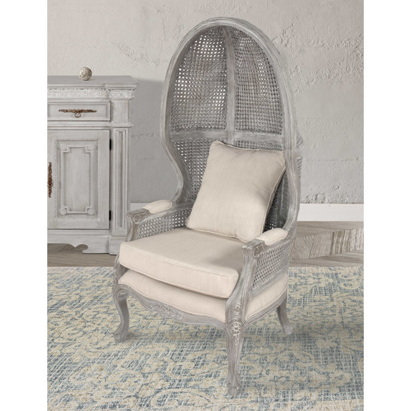 One Allium Way® Havel Wide Linen Balloon Chair | Wayfair