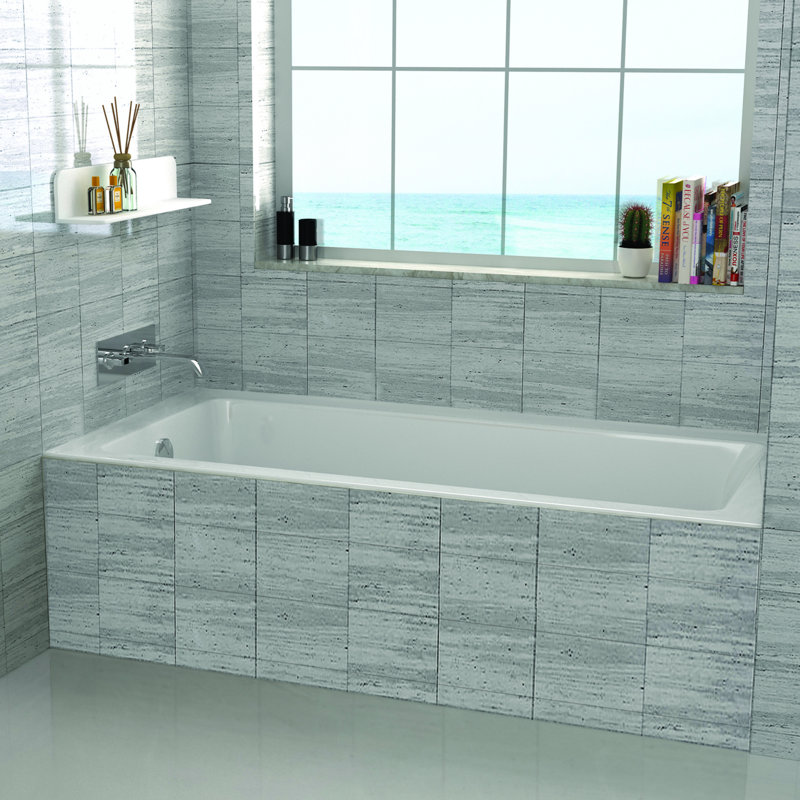 Fine Fixtures 60" x 30" Drop in Soaking Bathtub & Reviews | Wayfair