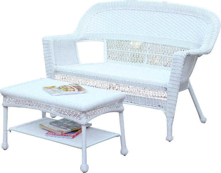 Rosecliff Heights Dane All Weather Wicker/Rattan 2 - Person Seating ...