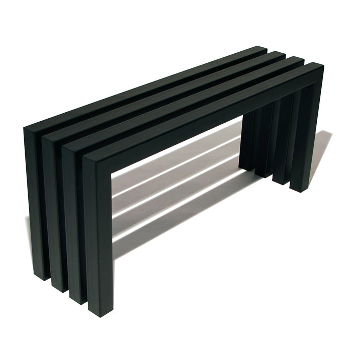 Sarabi Studio Linear Metal Outdoor Bench & Reviews | Wayfair