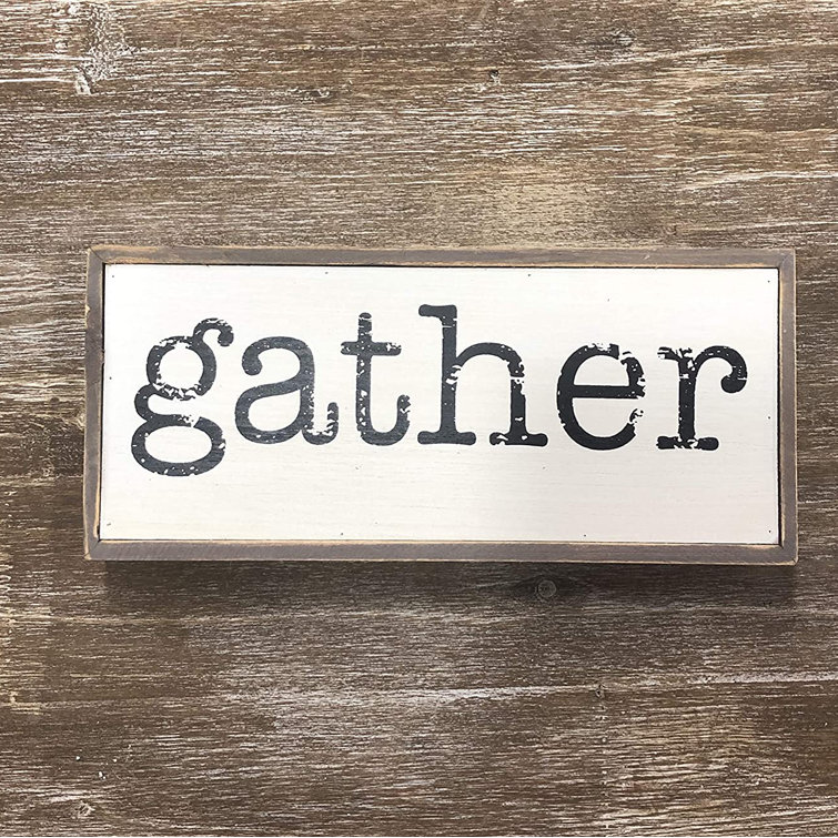 Gracie Oaks Gather Letter Block & Reviews | Wayfair