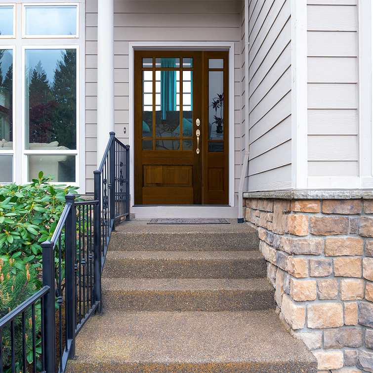 UberDoors Prairie Lite Douglas Ready to Install Fir Prehung Front Entry ...