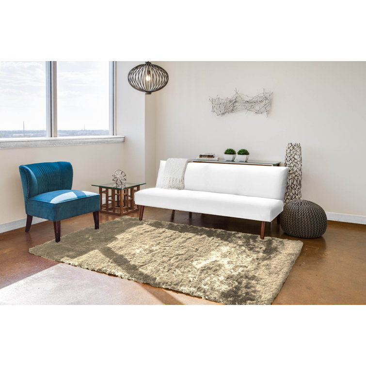 Everly Quinn Sighburgh Handmade Tufted Performance Cream Rug | Wayfair