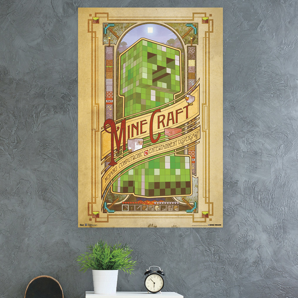 Trends International Minecraft - Computronic Paper Print | Wayfair