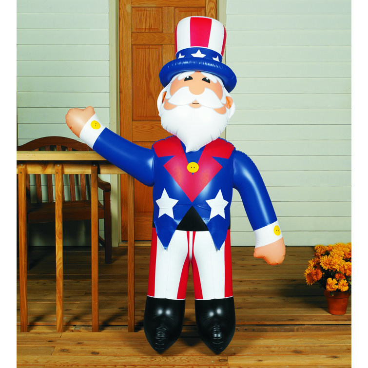 The Holiday Aisle® Jumbo Uncle Sam Inflatable | Wayfair
