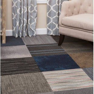 Plush Padding Attached Carpet Tiles | Free Shipping Over $35 | Wayfair