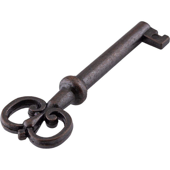 UNIQANTIQ HARDWARE SUPPLY Bronze Plated Hollow Barrel Skeleton Key ...