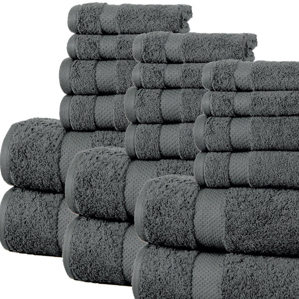 Latitude Run® Brynesha 18 Piece 100% Cotton Towel Set & Reviews | Wayfair