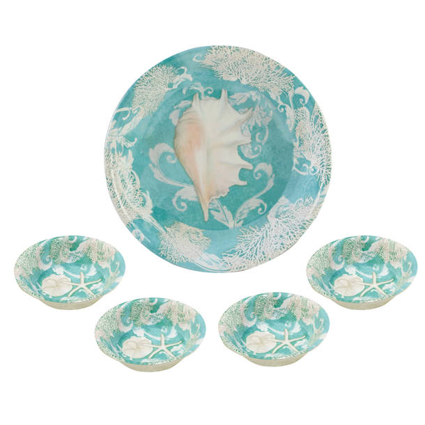 Certified International Oceanic Set/6 Dinner Plate 11" & Reviews | Wayfair