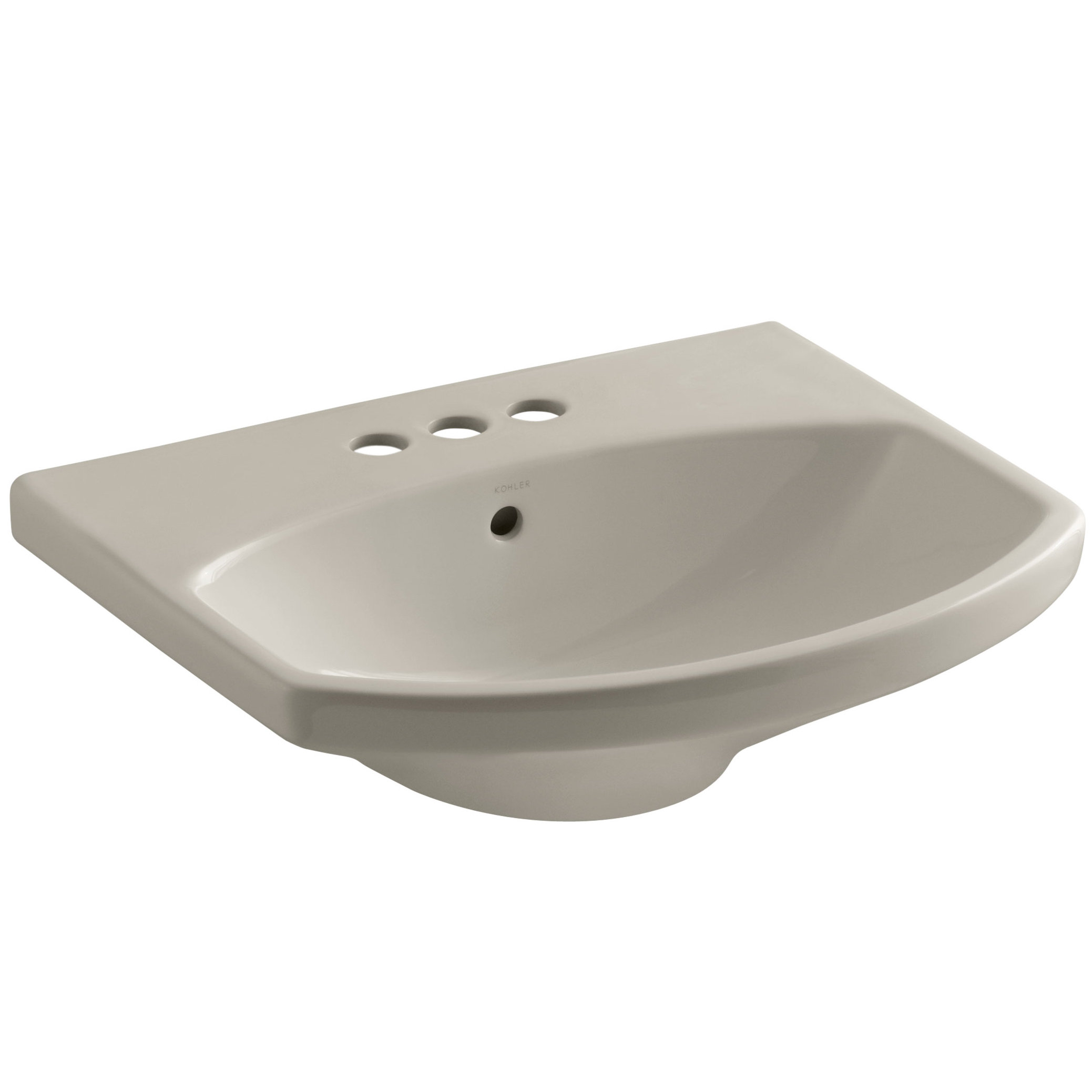 Kohler Cimarron® Vitreous China 23" Pedestal Bathroom Sink with ...