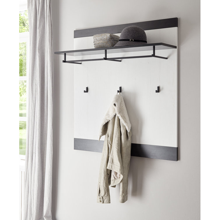 Lark Manor Jackeline 3 - Hook Wall Mounted Coat Rack with Storage ...