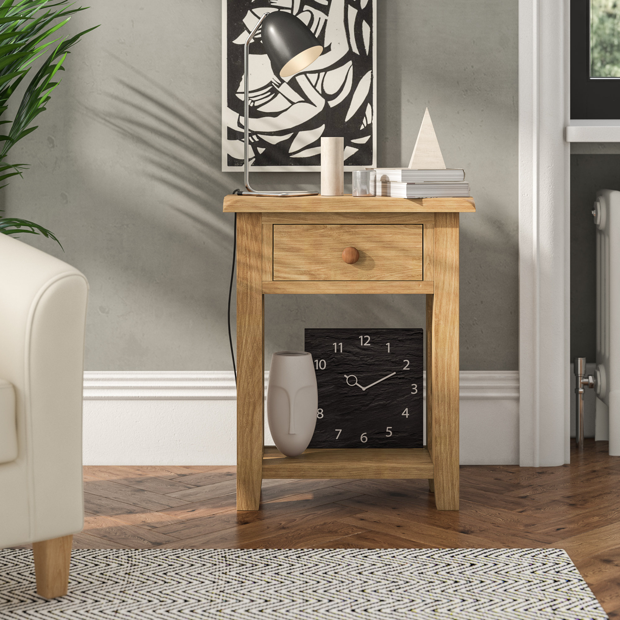 Gracie Oaks Rothbury 60Cm Solid Wood Console Table & Reviews | Wayfair ...