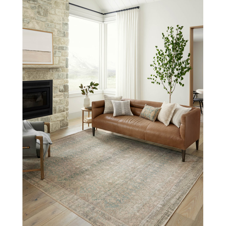 Angela Rose x Loloi Aubrey Jade / Natural Area Rug & Reviews | Wayfair