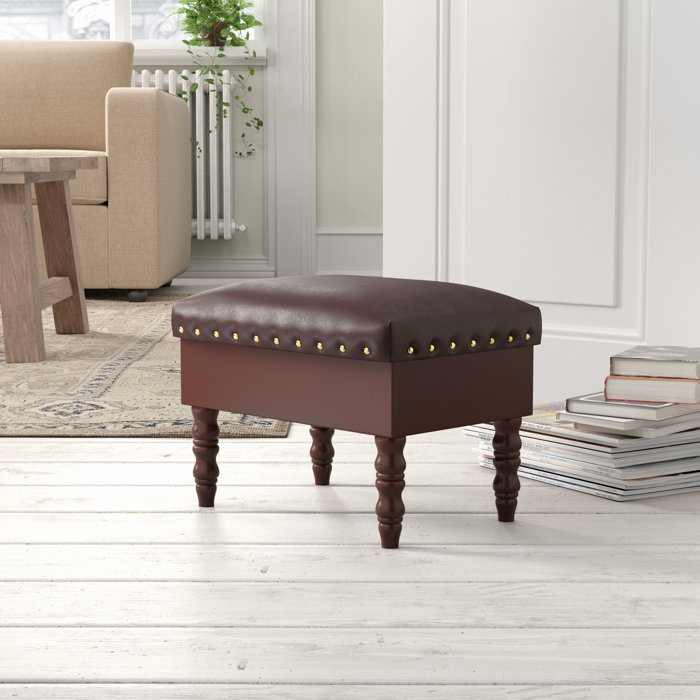 Three Posts Chatham 40Cm Wide Faux Leather Rectangle No Pattern And Not ...