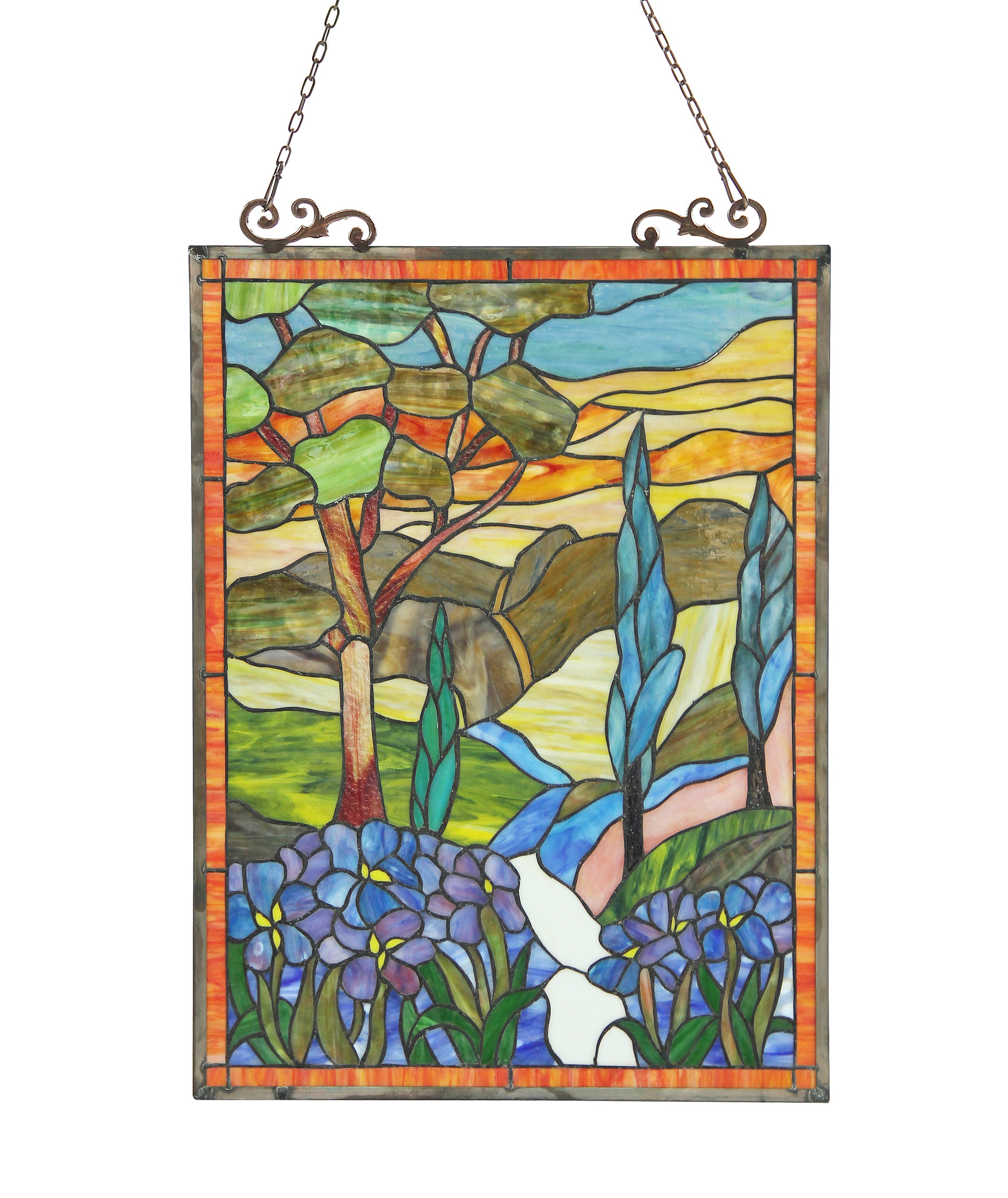 Astoria Grand Tiffany Glass Window Panel & Reviews | Wayfair