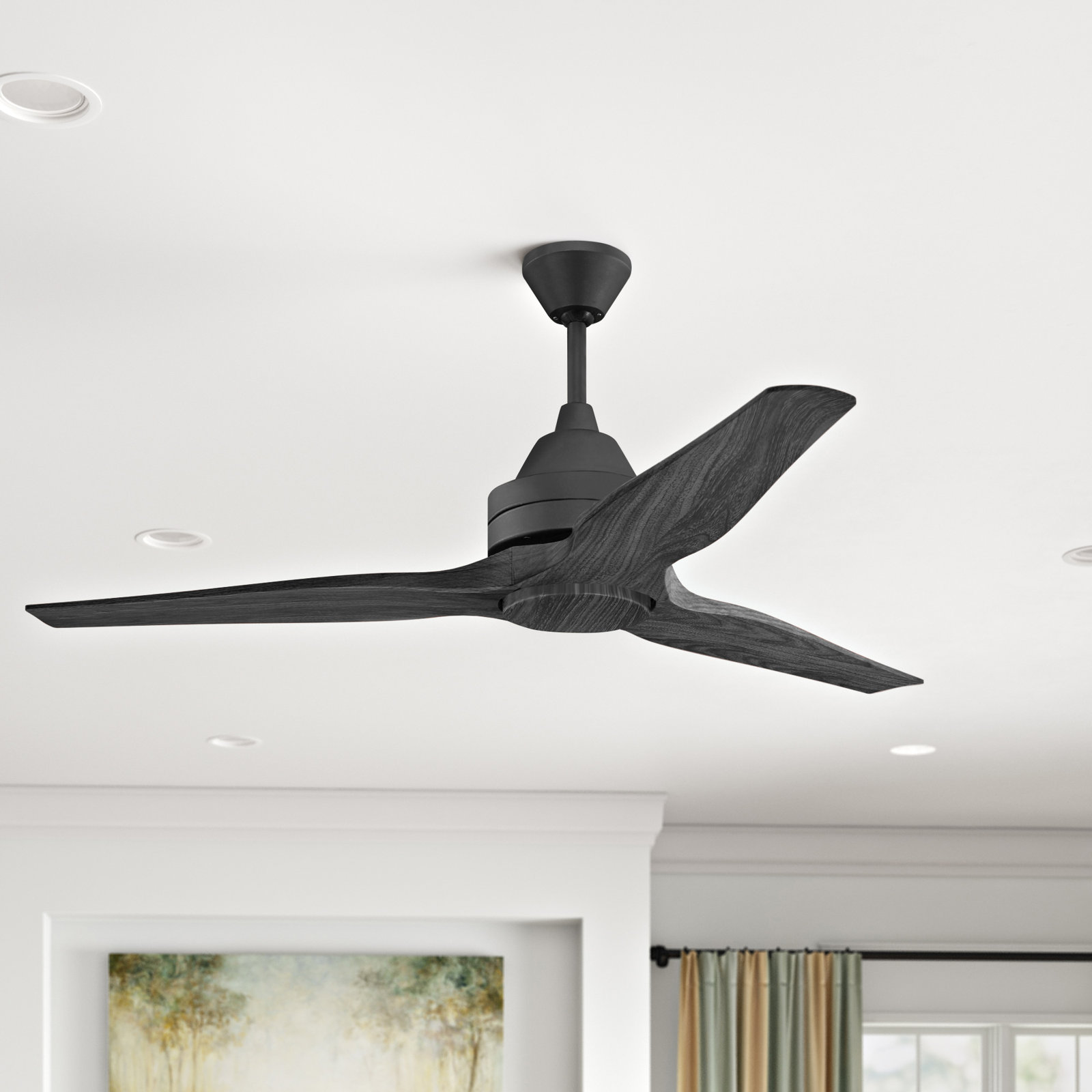 60''+Mariner+3+-+Blade+LED+Propeller+Ceiling+Fan+with+and+Light+Kit ...