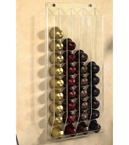 The Holiday Aisle® Stillwater Wall Mounted Acrylic Nespresso Coffee ...