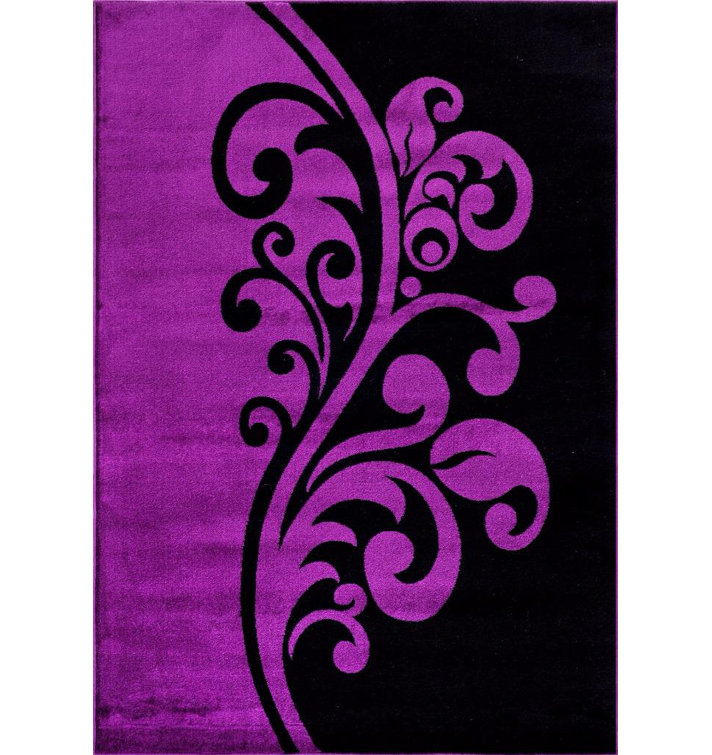 Persian-rugs Purple/Black Area Rug & Reviews | Wayfair