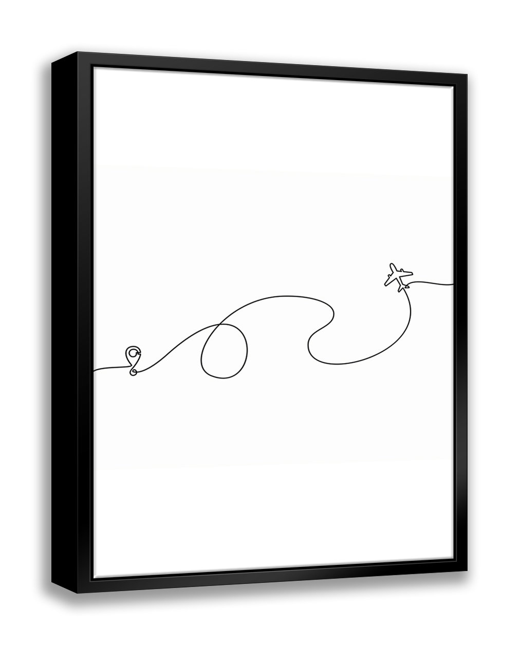 ATX Art Group LLC Airplane Line Drawing by Stanley Print House - Print ...