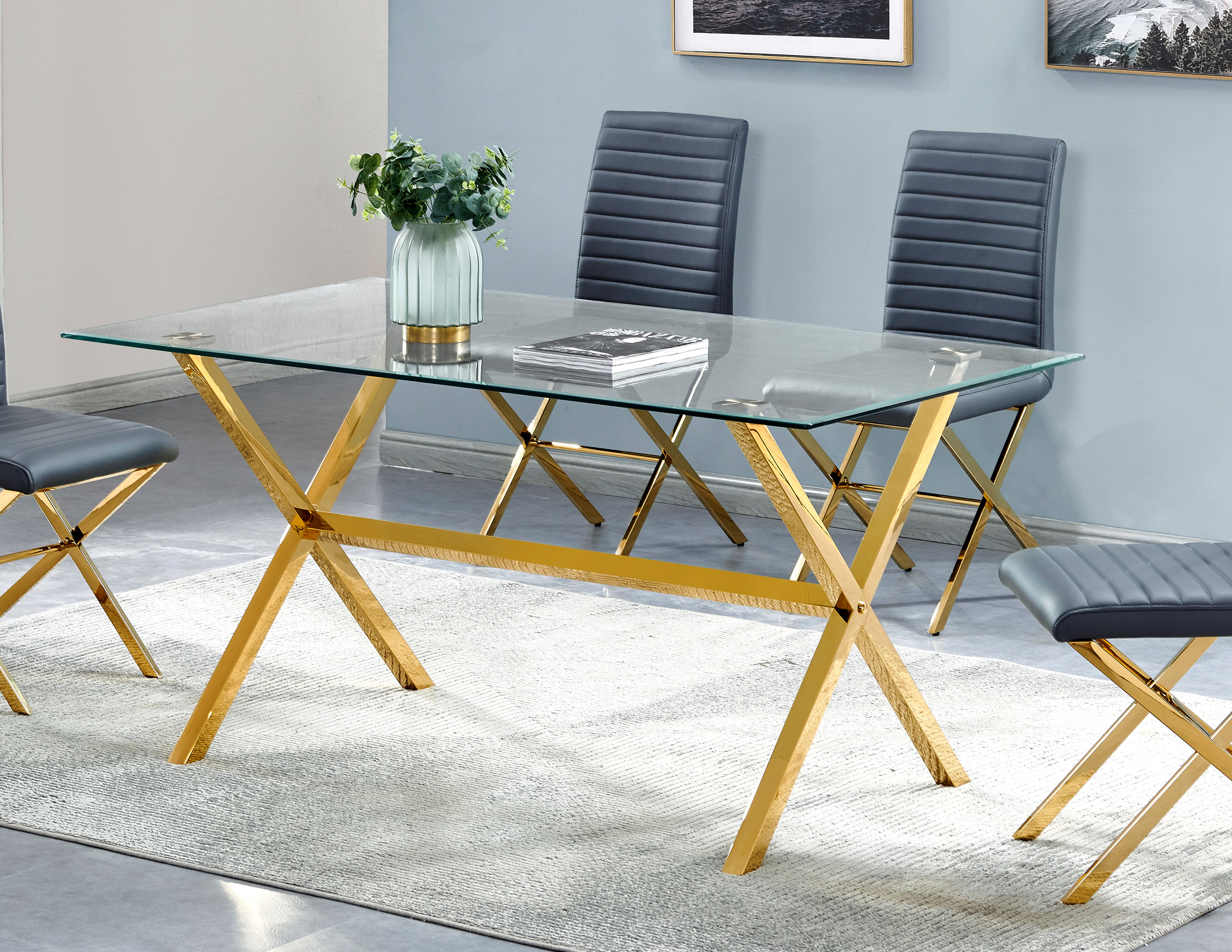 Wade Logan® Tupper 63'' Trestle Dining Table & Reviews | Wayfair